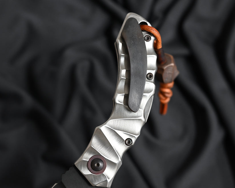 Homer Knife Hero #181 | Limited Edition Titanium Folding Knife - Black ...