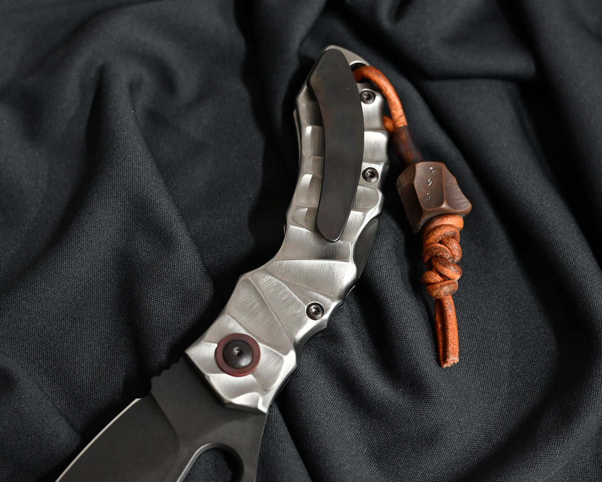 Homer Knife Hero #181 | Limited Edition Titanium Folding Knife - Black ...